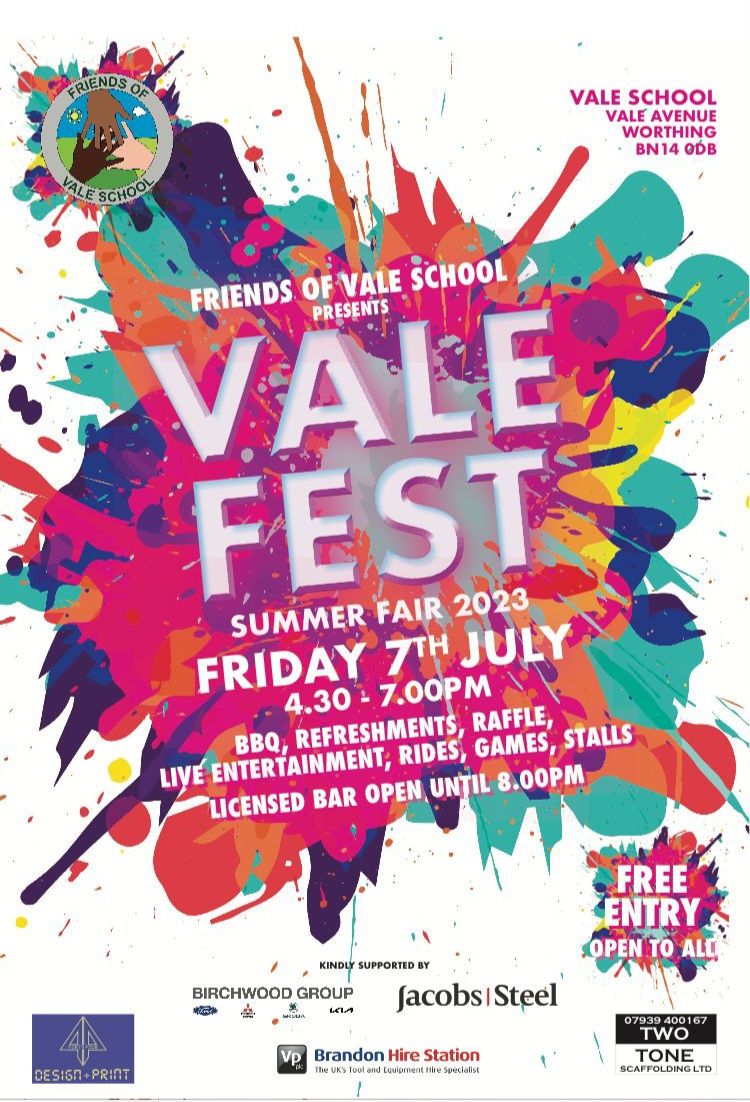 VALE FEST - VALE SCHOOL SUMMER FAIR - Time For Worthing